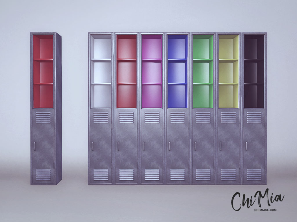 Repurposed Locker Shelves: mix & match storage · ChiMia